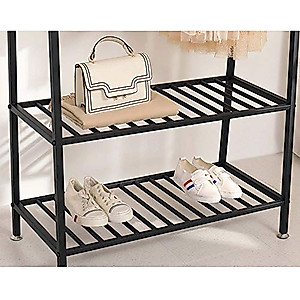 XI FA Clothing Display Rack Stand - Vintage Coat Stand- Clothes Hat Rack Shelf Shoe Clothes Hangers can Keep Your Clothes and Articles Tidy and Easy to take Frame for Bedroom Living Room Hallway