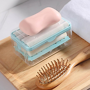 Cabilock 3pcs Box Soap Dish Foaming Holder Soap Foaming Case Soap Drainer Soap Foaming Tool Soap Container Foaming Soap Dish Soap Dishes for Bar Soap Household Soap Holder Travel Pp
