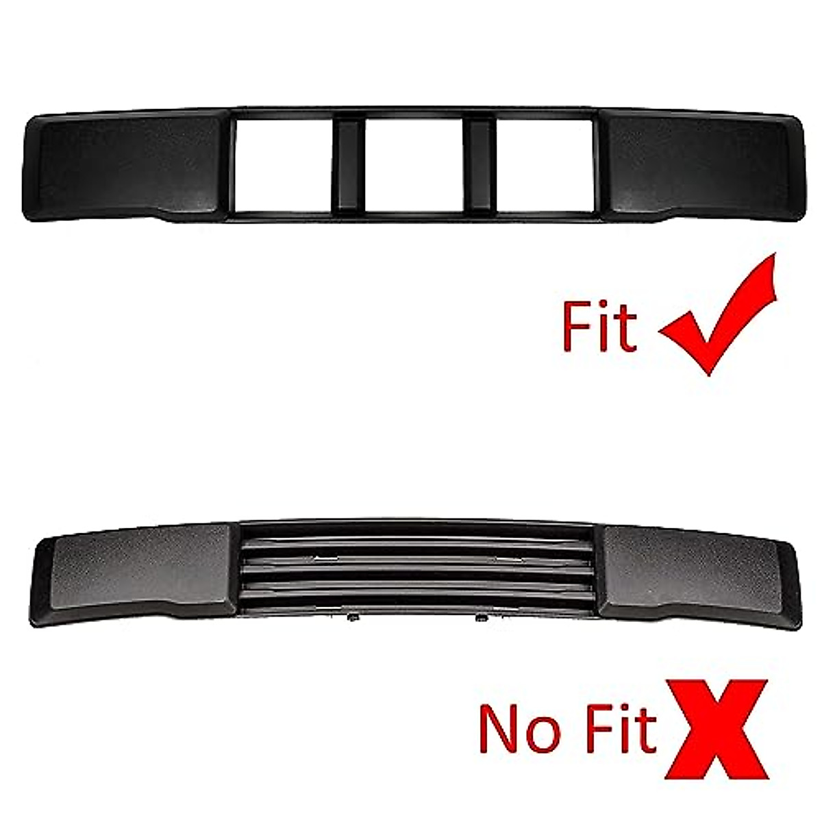 ECOTRIC Front License Plate Bracket Compatible with 2015-2017 Ford F-150 F150 Replacement for FL3Z-17A385-B FO1068166 FO1068165