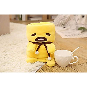 Mxcostume Anime Cute Cartoon Lazy Egg Plush Blanket Throw (100 X 80 cm)