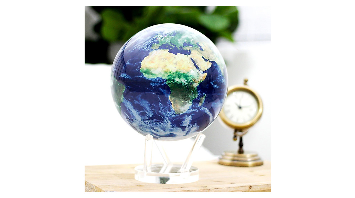 MOVA Globe Earth with Clouds - Unique Rotating Decor