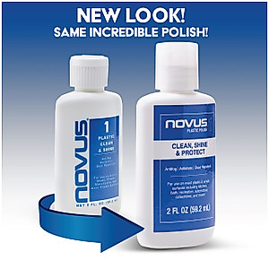 NOVUS 7026 | Plastic Clean & Shine #1 | 2 Ounce Bottle