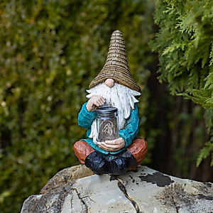VP Home Whimsical Garden Statue Gnome Solar Powered LED Outdoor Decor Light
