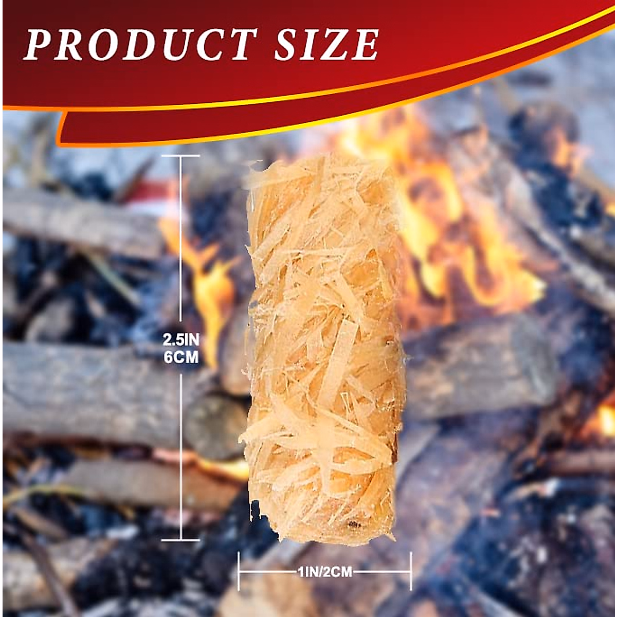 Fire Starter - Natural Pine Fire Starters for Fireplace,Campfires, Wood & Pellet Stove, BBQ, Fire Pit, Chimney - Quick Natural Firestarter（60 Pack）