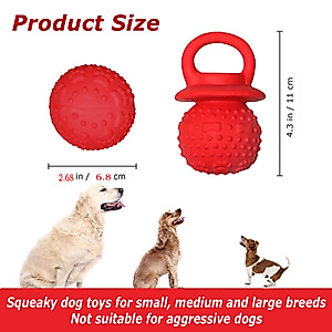 LLSPET Latex Chew Dog Toys, Novelty Squeaky Pacifier Dog Toys for Teething Puppies, Mild Chewing Small, Medium, Large Dogs, Pet Dogs Supplies Newborn Puppy Gift