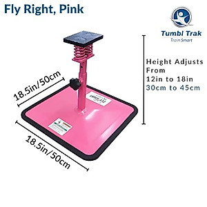 Tumbl Trak Fly Right Cheer Stunting Trainer, Hot Pink, 20 in x 20 in x 10 in