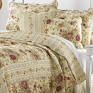 Greenland Home Antique Rose Dec. Pillow Pair Accessory, 18 x 18 inches Each (x2), 1 Count (Pack of 1)