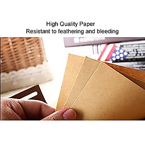 Refillable Notebook Journals,FREUDE A6 Leather Bound Travel Diary Art Drawing Sketchbook Journals to Write in for Women,Best Gift for Teens Girls and Boys