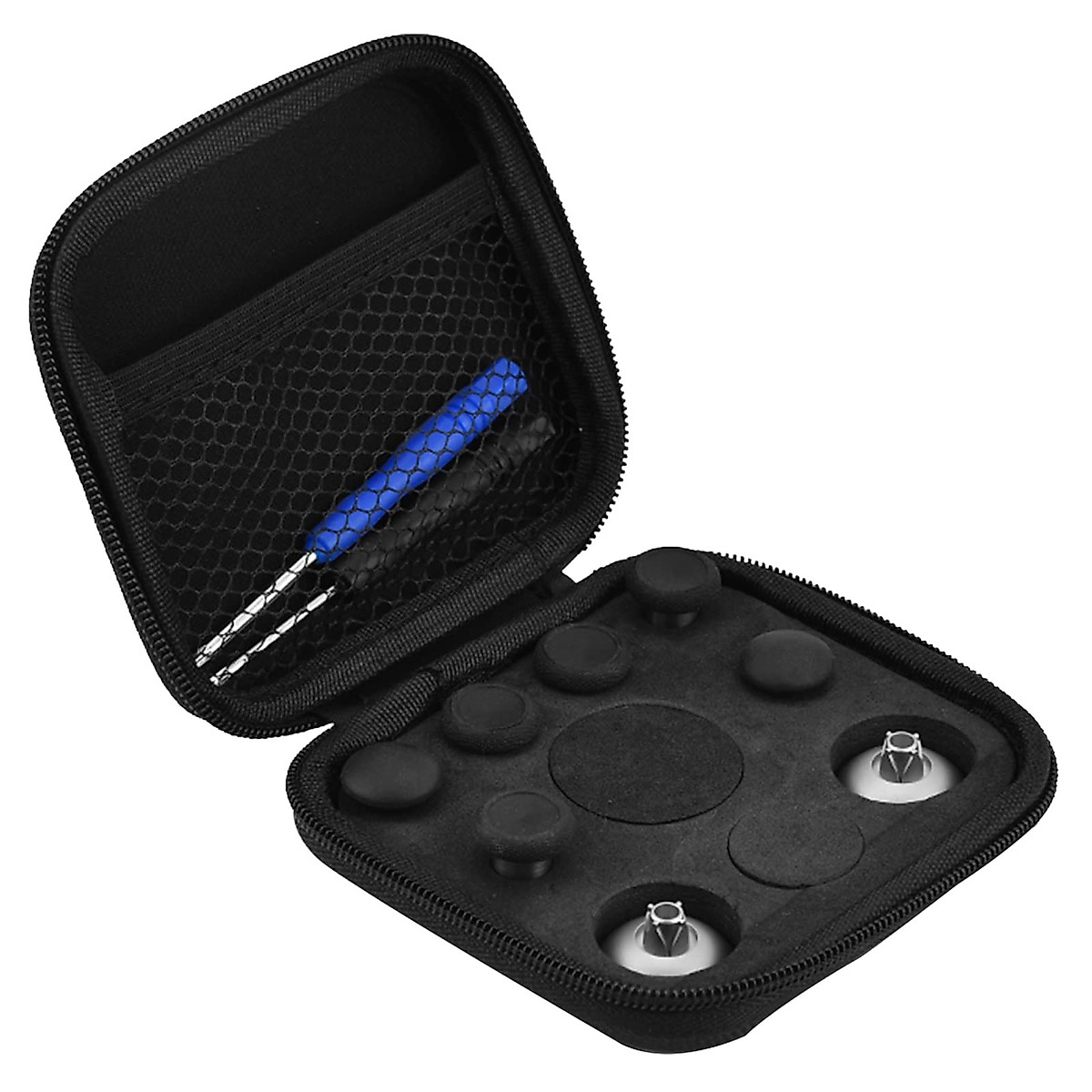 Mini Joystick Button, Canvas Cloth Case High Accuracy 3 Pairs Thumb Stick for Game Console Replacement for Replacement for