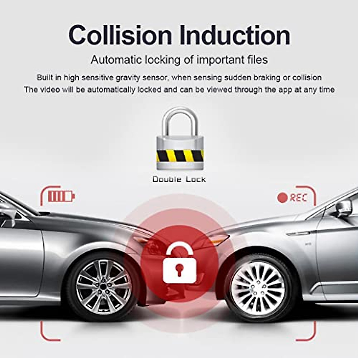 Cam WiFi HD Car Cam - Front Camera - for Cars Dashboard Camera Recorder - with Super Night Vision & 150° Wide Angle - Loop Recording - Build in Wi-Fi & APP Control - Include Batteries/2190