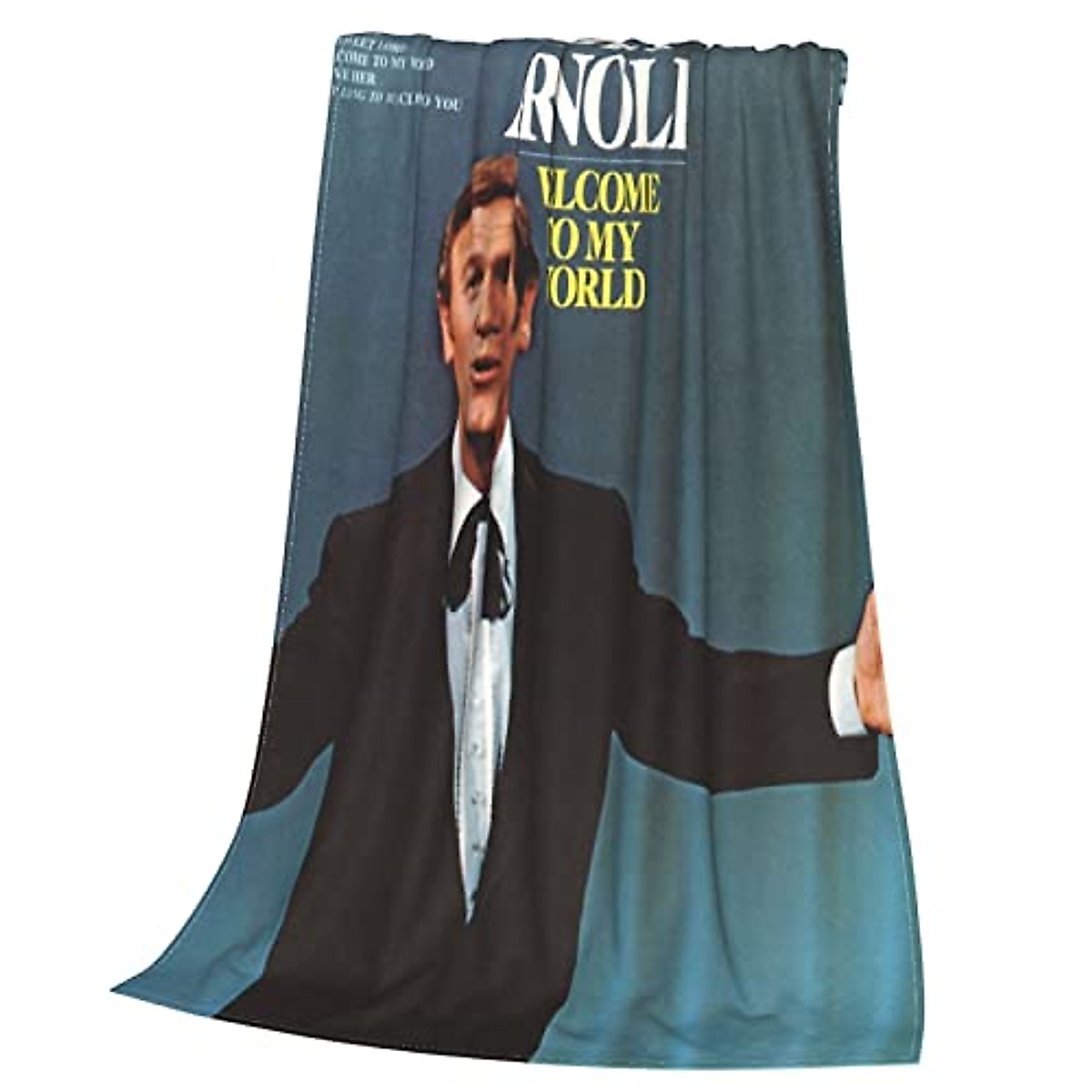 Flannel Blanket Eddy Arnold Soft Lightweight Throw Blanket Warm Durable Sofa Couch Decor Beding 50"X40"