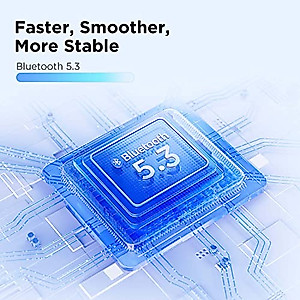 1MORE Omthing AirFree Buds, Wireless Earbuds Bluetooth 5.3 Headphones, 44 Hours Playtime, 8mm Dynamic Driver, Adjustable EQ Modes, Smart Noise Cancellation, Black