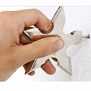 Metal Furniture Decoration Ninja Dart Star Stainless Steel Hanging Door Hanging Clothes Hanging Frame (2 Pack)