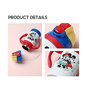 MINISO Mickey Mouse Collection Insulated Bottle, 8.7oz Stainless Steel Water Bottles for Gym,Travel,Sports, Reusable Metal Water Bottle