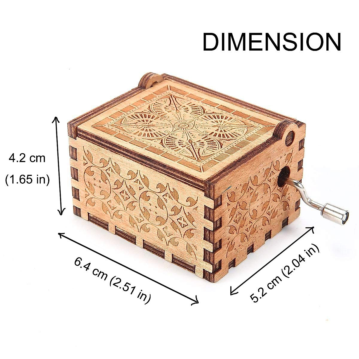 ukebobo Wooden Music Box - The Pooh Saying Music Box, Gift for Friend, Cousins, BFF, New Year's Gifts- 1 Set