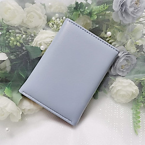 Wolyepor Cartoon Print Wallet Cute Tri-fold Wallet Multi-Card Purse for Christmas Birthday Gift(Black)