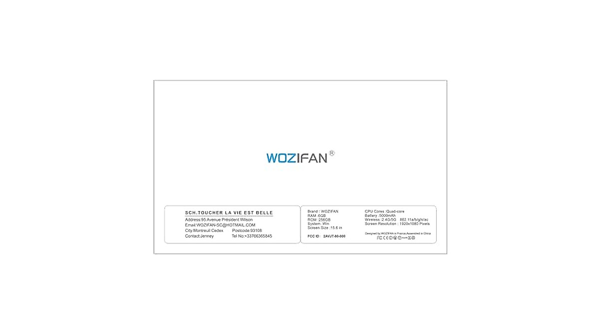 WOZIFAN 15.6" Laptop - Performance & Portability
