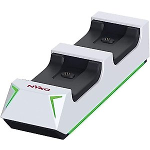 Nyko Charging Station for Xbox Series XS and Xbox - Charge Base for 2 Xbox Controllers w/LED Indicators and Extra USB Port - Xbox Controller Charge Stand w/Rechargeable Batteries - Xbox Accessories