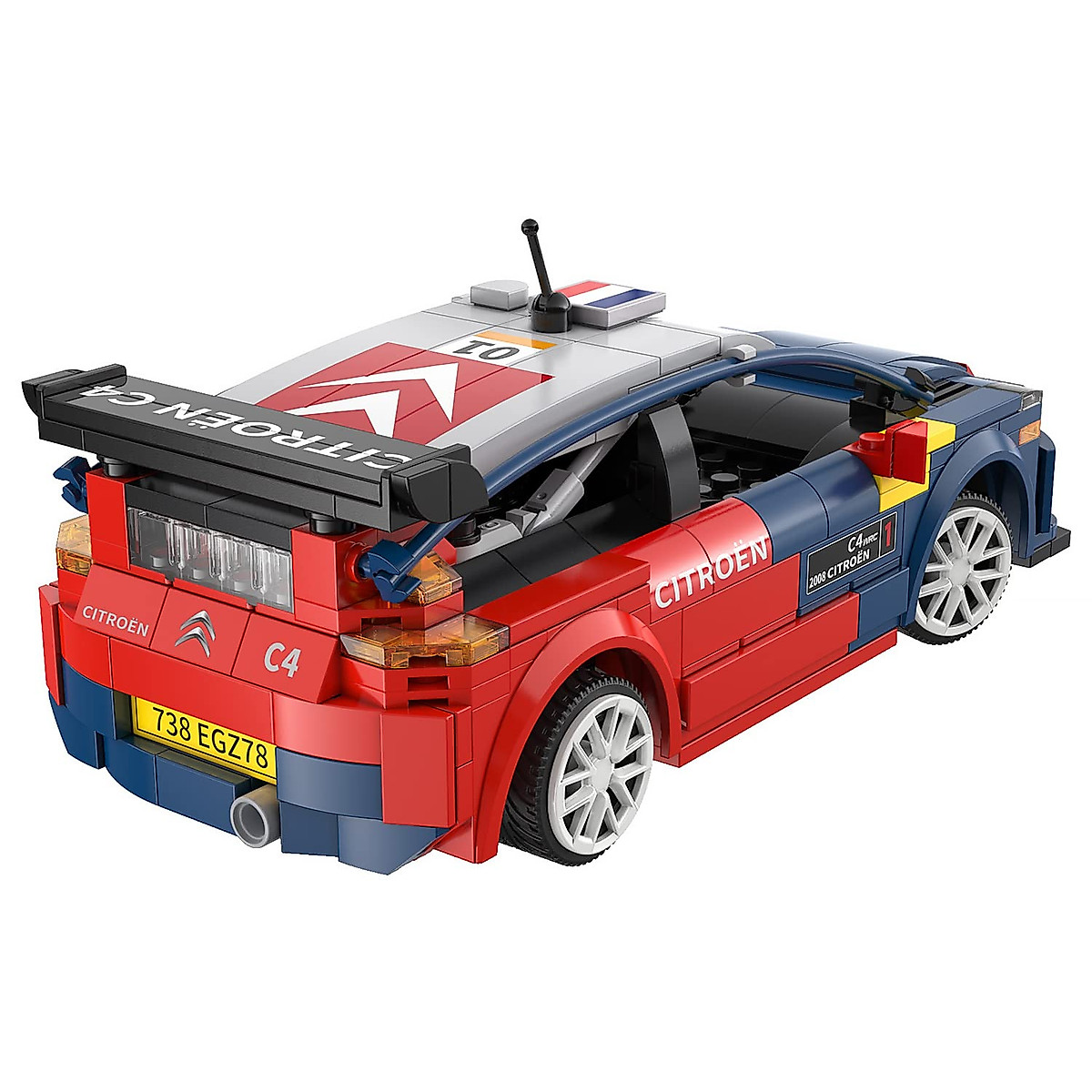 dOMOb Citroen C4 Rally WRC RC Car Building Kit – Bricks Toys for 6+ Age Kids & Adults – 1:20 Model Build Set – 2.4GHz Remote Control – 329 pcs Blocks – STEM for Boys & Girls