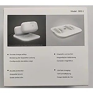 BOBOVR Twin Charger Station/Dock for B2 Battery Pack,Ultra-Thin Design, Magnetically Supply Power to 2 B2 Battery Packs at The Same Time