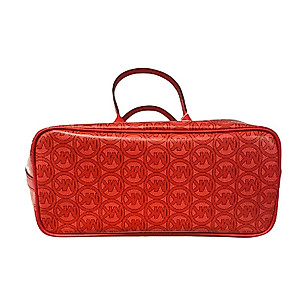 Michael Kors Jodie Medium Logo Tote Shoulder Bag Handbag, Flame/Red