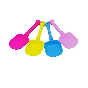 4E's Novelty (4 Sets) Castle Beach Buckets and Shovels, Large Size 7" - Sand Castle Building Kit, Sandcastle Molds Beach Toys for Kids 3-10, Outdoor Sand Toys for Toddlers