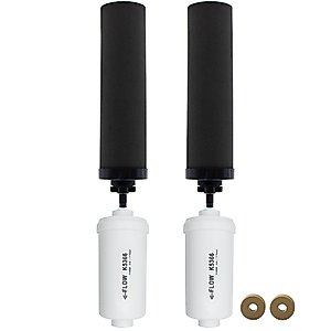 Renami Gravity Water Filter Replacement for Berkey® BB9-2® Black Filters & PF-2® Fluoride Filters, Compatible with Berkey® Gravity Water Filter System, Combo Pack