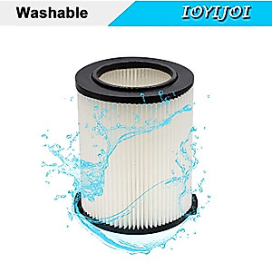 IOYIJOI 2 Pack Standard Wet/dry Vac Filter Vf4000 Compatible with RIDGID Vacs 5-20 Gallons Vacuum Cleaner, Replacement Vf4000 filter