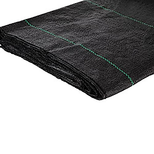 VEVOR Weed Fabric Barrier Heavy Duty, 12.5x50ft 3.5oz Weed Blocker Fabric, Woven Landscape Fabric, Garden Fabric Weed Barrier, Weed Control Fabric Ground Cover, Geotextile Fabric, Gardening Mat, Black