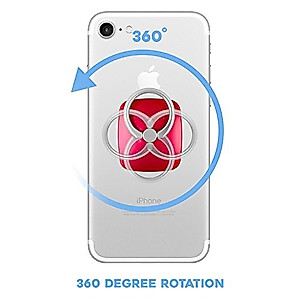 GOOSPERY Ring Stand Holder, Wow Ring [Metallic Finish] 360 Degree Rotating Kickstand [Light Anti Drop Finger Phone Grip Ring] Universal Smartphone Compatible - Gold