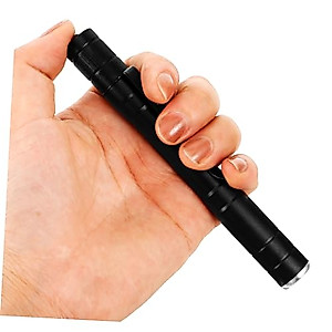 SOLUSTRE Medical Pen Light Nursing Light Doctor Pen for Diagnose Pen with Light Aluminum Alloy Black
