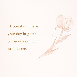 Hallmark Thinking of You Card (Brighten Your Day Flower Pattern)