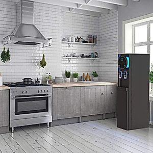 Bottleless Water Cooler Hot and Cold Water Dispenser for Offices & Homes (Black)