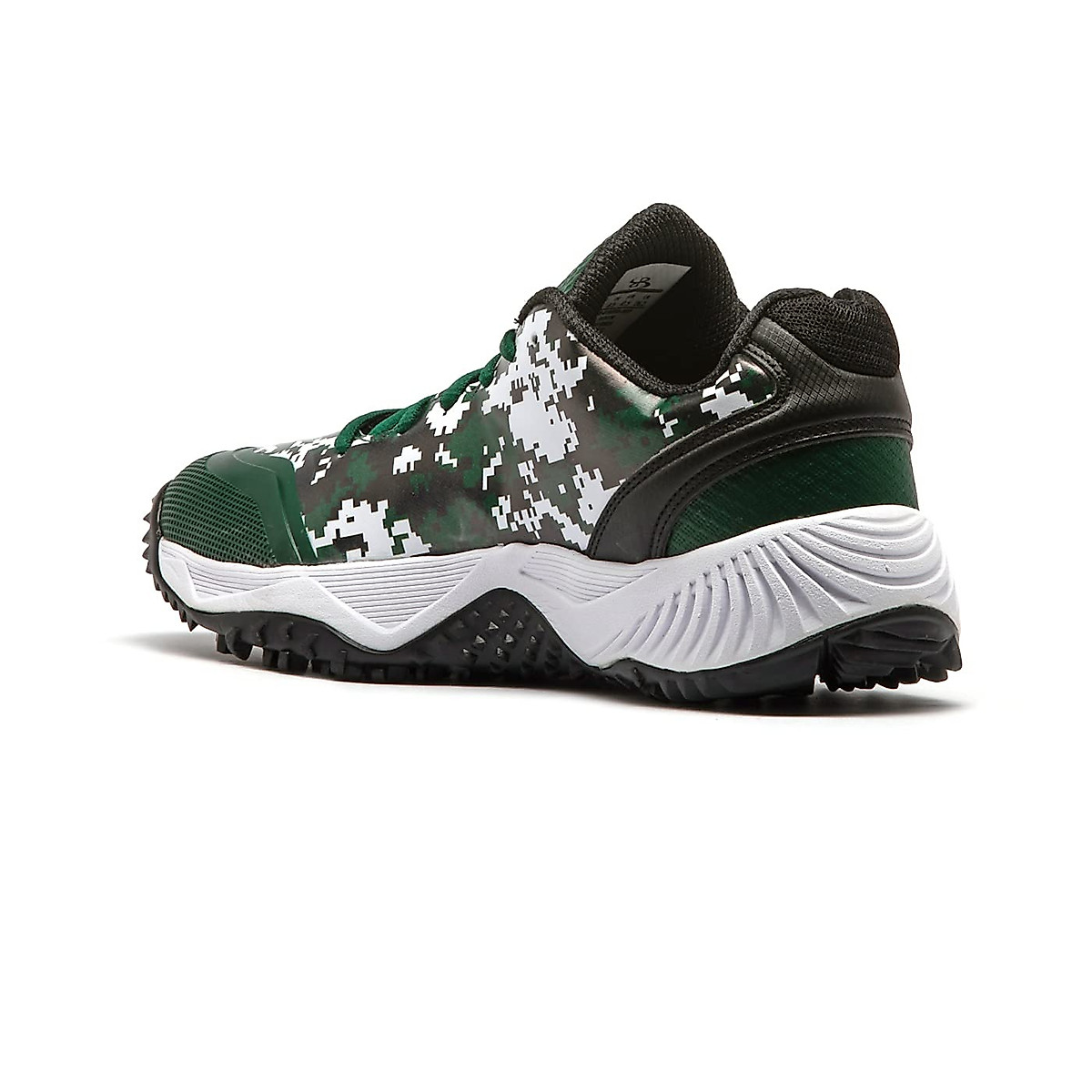 Boombah Women's Dart Digi Camo Turf Shoes Black/Dark Green/White - Size 6.5