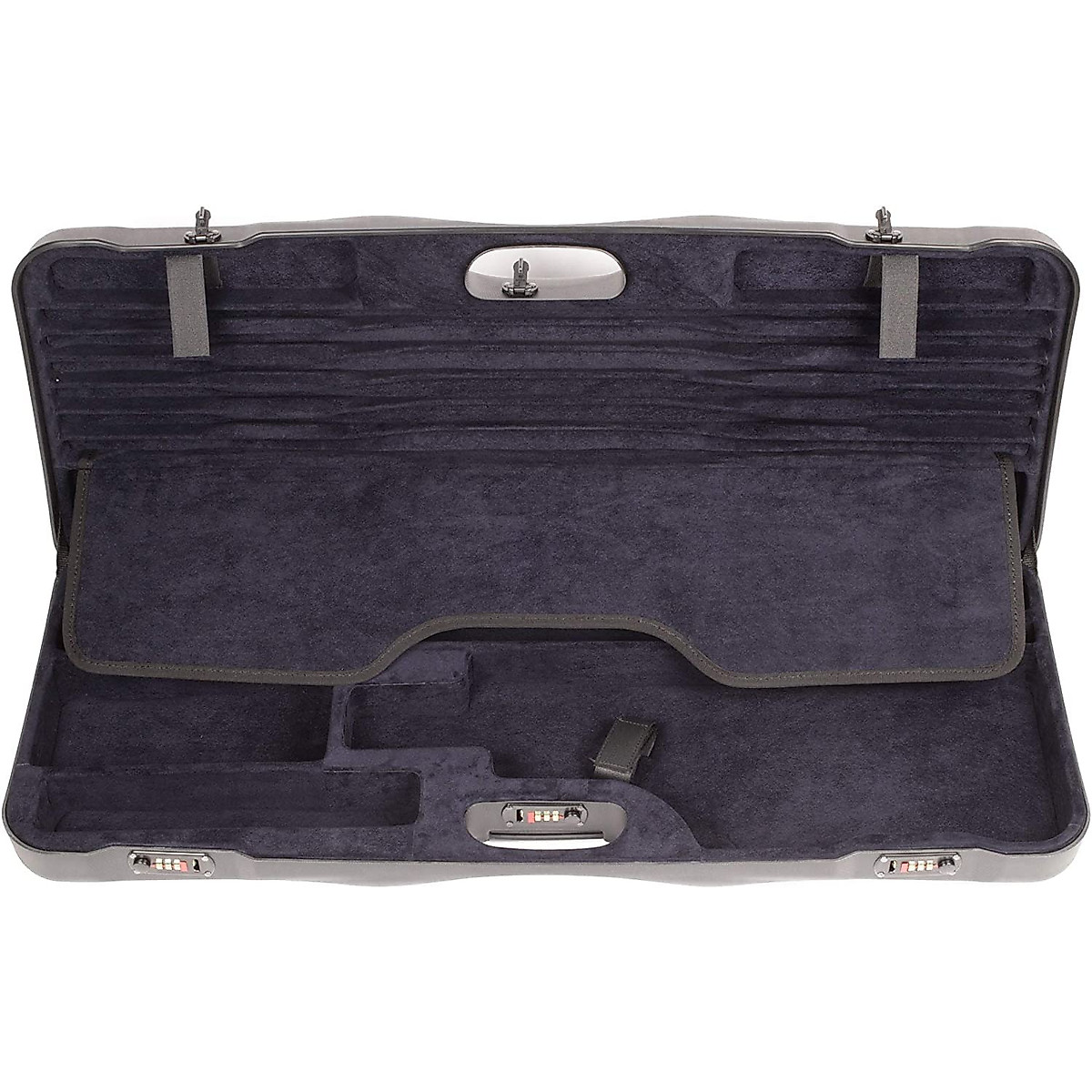 Negrini Cases 1652LR-TS/5040 Shotgun Case for O/U ABS/1 Gun/1 Barrel up to 33 1/2-Inch with 3 Tube Set