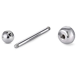 COTTVOTT Novelty Letter Stainless Steel Tongue Rings Body Piercing Jewelry Barbells(12pcs mix)