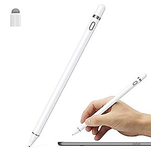 Active Stylus Pen Compatible for iOS&Android Touch Screens, Pencil with Dual Touch Function,Rechargeable Stylus for iPad/iPad Pro/Air/Mini/iPhone/Cellphone/Samsung/Tablet Drawing&Writing