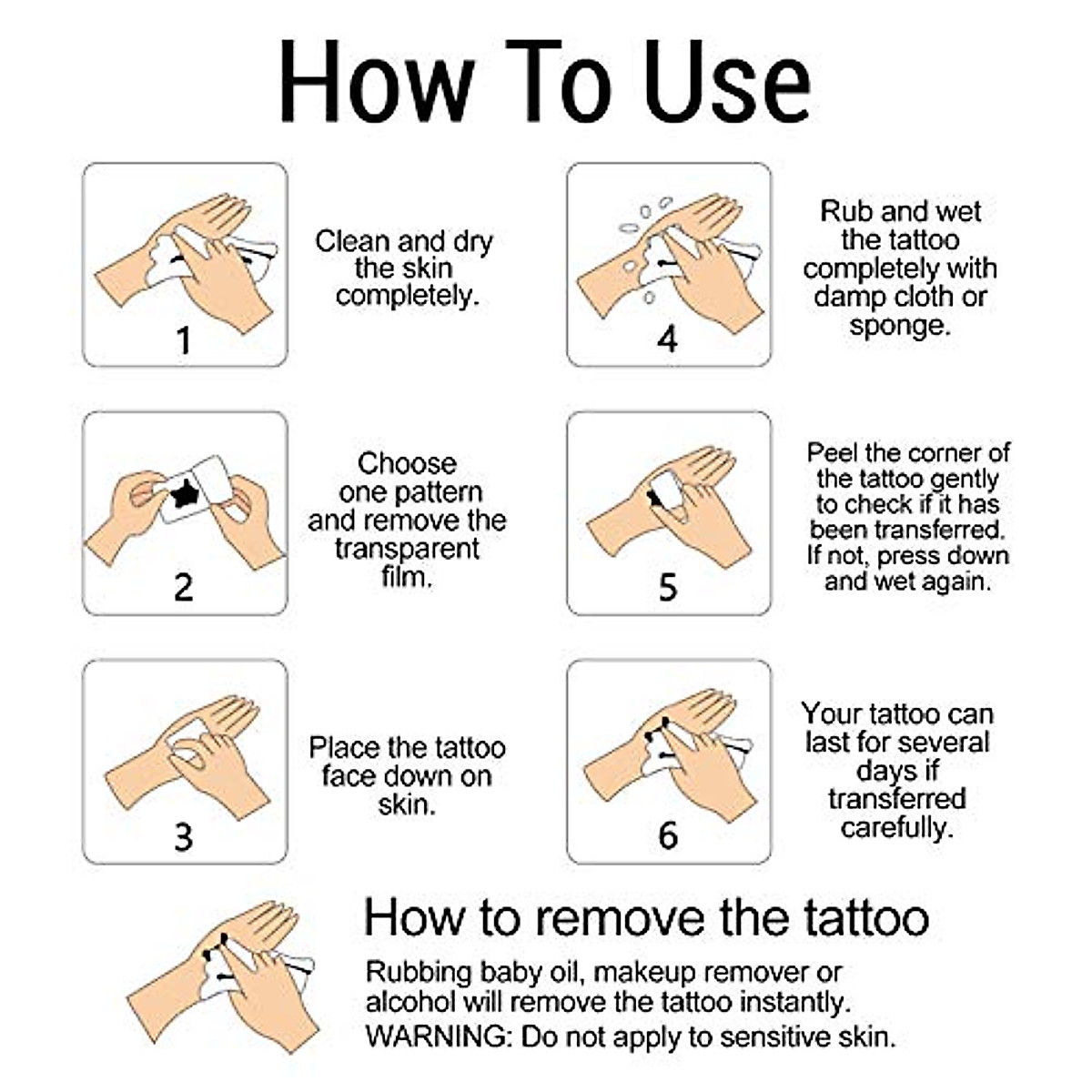 WAVEJOE Football Face Temporary Tattoos, Football Party Favor Supplies for Super Bowl Birthday Party Decoration（6 Sheets）