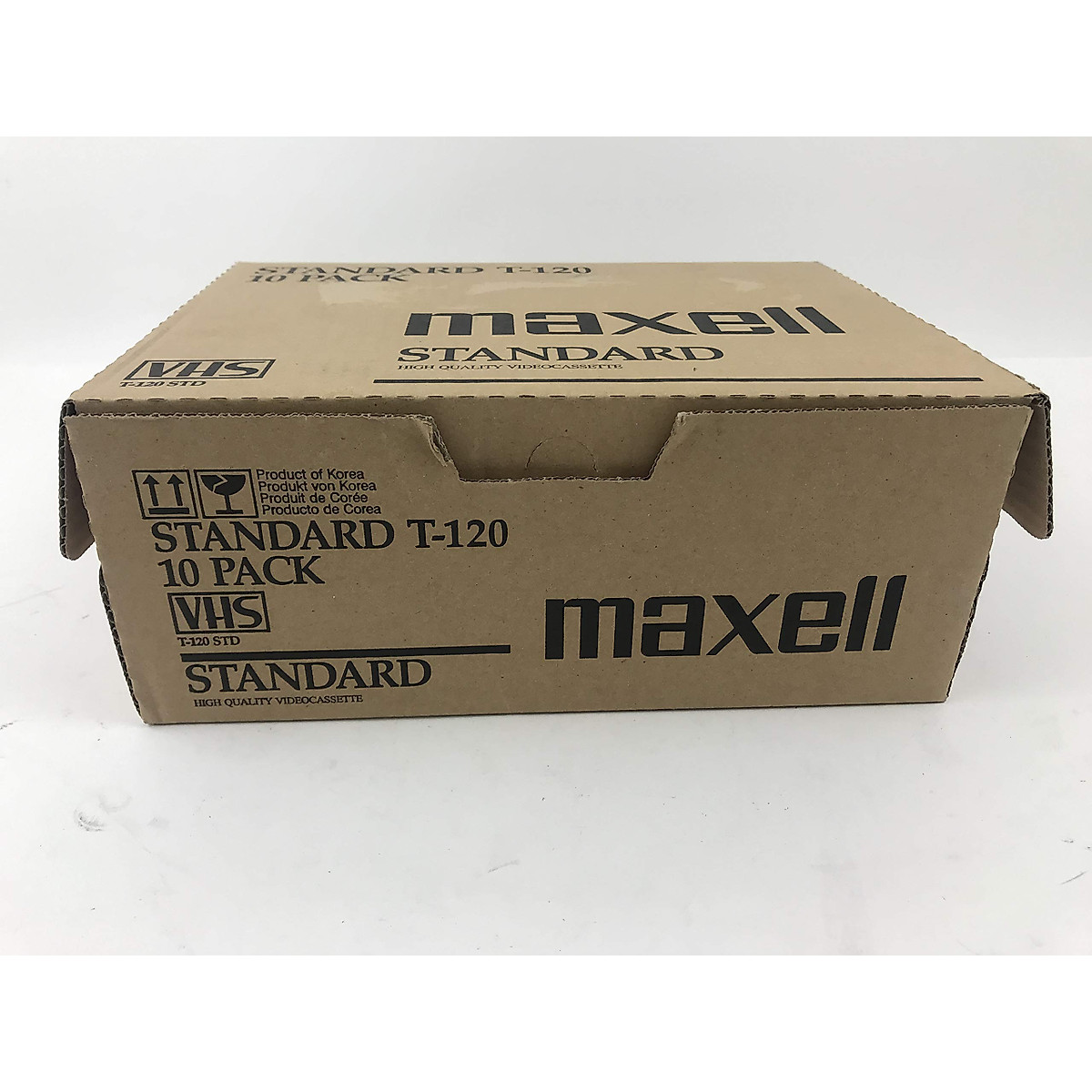 Maxell T-120 VHS 6-Hours Videocassette - 10 Pack