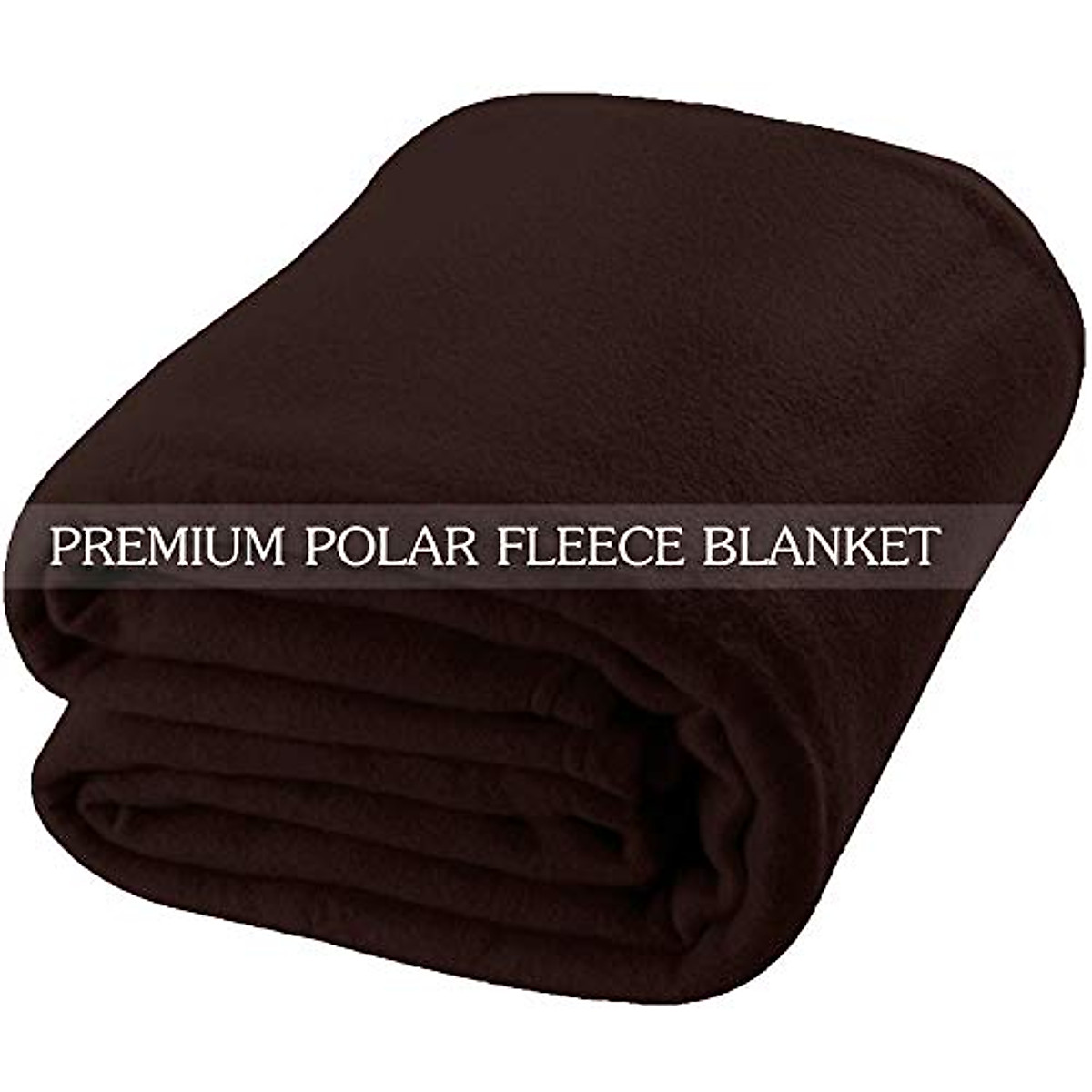 The Home Talk Store Polar Fleece Bed Blanket | Thermal Lightweight Spread | Poly-Fiber | All Season Cozy Throw Paw Blankets for Dogs, Cats | Pet Blankets | Twin Size | 56’’ x 92’’ | Coffee Brown