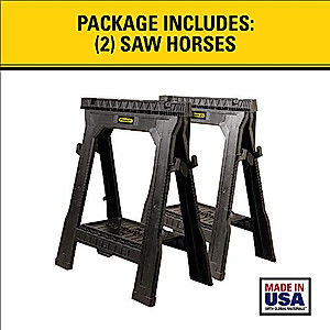 STANLEY Sawhorse, Folding, 2-Pack (060864R)