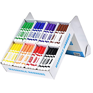 Rarlan Washable Markers Bulk, Markers for Kids, Bulk pack, 8 Colors, 160 Count