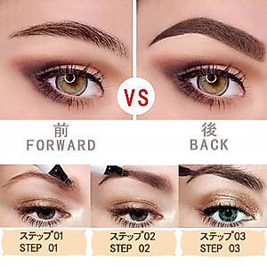 subaoqi 5 PCS Microblading Pencil For Eyebrows Eyebrow Pencil Brush, Light And Dark Brown Reddish Gray Black Magical Precise Waterproof 4 Tip tattoo studio Brow Pen