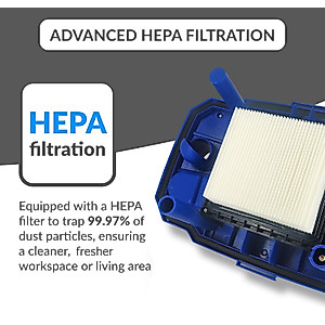 Prolux Cordless Wet/Dry Vacuum, 18V High-Performance Battery, Brushless Motor, Wet/Dry Pickup, & Blower Setting, HEPA Filtration, Compact for RVs, Optimal Wet Suction for Boats & Detailing