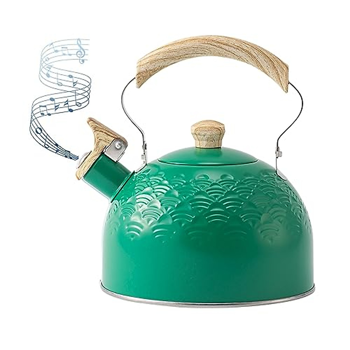 2.5L Teakettle for Stovetop Induction Stove Top,Suitable for gas stove, induction hob, electric stove, ceramic and halogen stove▂19 * 23cm/7.48"*9.06"