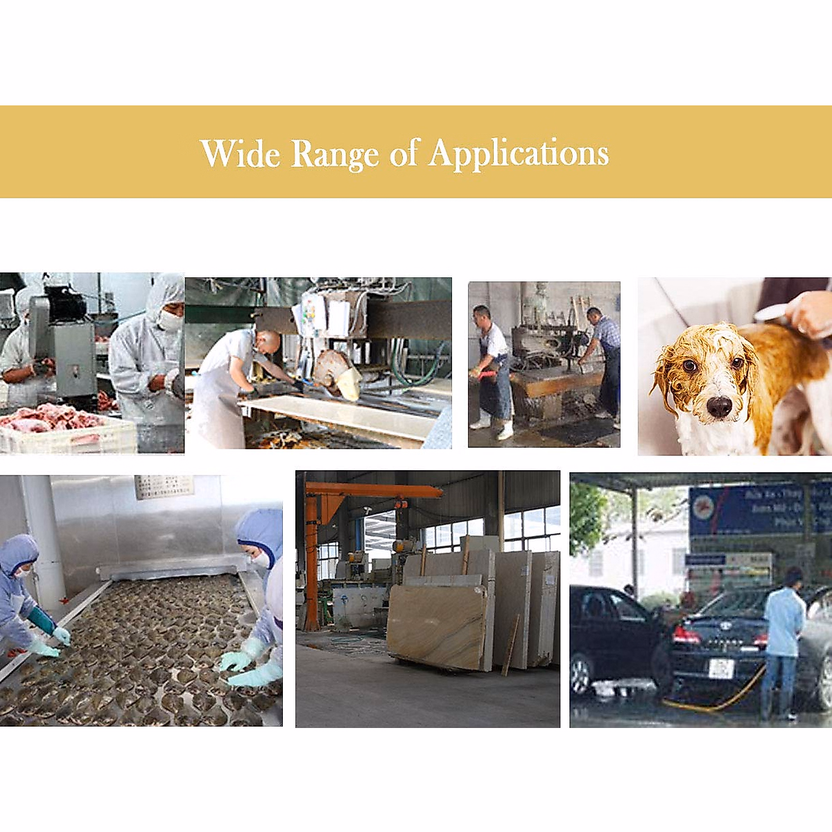 Nanxson Men’s Apron Thick Rubber Waterproof Apron Factory Butcher Adjustable Working Apron CF3024 (white)