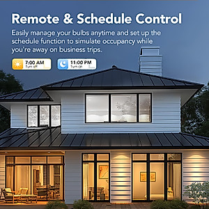 OREiN Smart LED Edison Light Bulb with Remote Control WiFi A19 Vintage Light Bulbs E26 Base 800Lm, 8W 60W Equiv Tunable 2700K-6500K Filament Bulbs Work with Alexa/Google/Aidot APP 4pack+1Romote…
