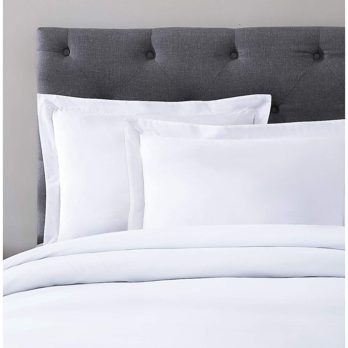 Pure Parima Hotel Collection Ultra Percale Duvet Cover Set | 100% ELS Giza Egyptian Cotton | Hidden Zipper Closure | Comforter Cover 2 Pillow Shams (White, Queen)
