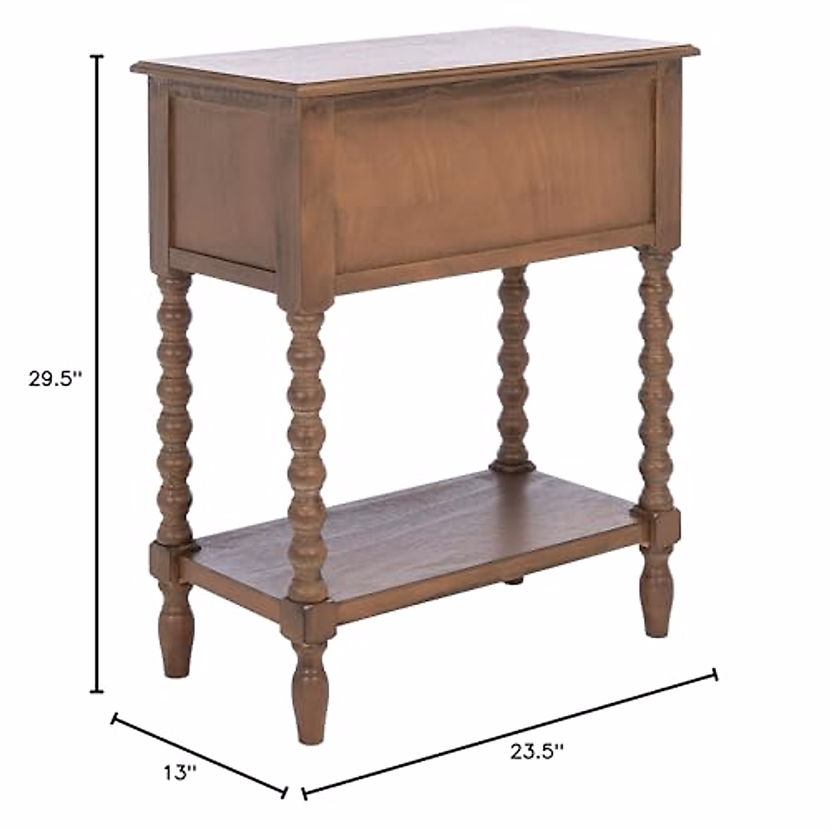 SAFAVIEH Home Collection Athena Brown 3-Drawer Console Table