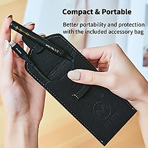 MAKTAR Spectra X2 Portable DAC/AMP [3.5mm Jack to Lightning], High Resolution Lossless 32bit / 384kHz Headphone Amplifier, MFi Certified Compatible with iPhone, iPad